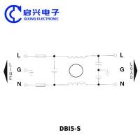 China DAA2 Single Phase Plug In EMI Filter 220V 3A 6A 10A 50/60Hz for sale