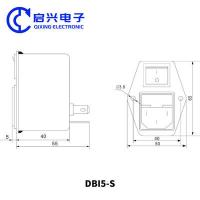 China DAA2 Single Phase Plug In EMI Filter 220V 3A 6A 10A 50/60Hz for sale