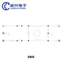 China DAA2 Single Phase Plug In EMI Filter 220V 3A 6A 10A 50/60Hz for sale