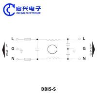 China DAA2 Single Phase Plug In EMI Filter 220V 3A 6A 10A 50/60Hz for sale