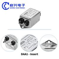 China DAA2 Single Phase Plug In EMI Filter 220V 3A 6A 10A 50/60Hz for sale