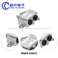 China DAA2 Single Phase Plug In EMI Filter 220V 3A 6A 10A 50/60Hz for sale
