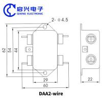 China DBA3 Bolt Single Phase Power Supply Noise Filter AC 220VAC 40A EMI Filter for sale