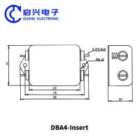 China Plastic Housing Power Filter DBA4 Round 250V 12A 16A Single Phase for Household Appliances for sale
