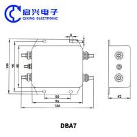 China DEA4 Single Phase AC Power Supply EMI Filter 220VAC 3A 6A 10A 20A Good Suppression Effect for sale