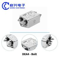 China DEA4 Single Phase AC Power Supply EMI Filter 220VAC 3A 6A 10A 20A Good Suppression Effect for sale