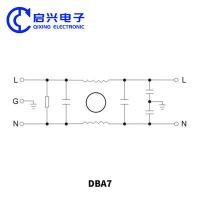 China DEA4 Single Phase AC Power Supply EMI Filter 220VAC 3A 6A 10A 20A Good Suppression Effect for sale