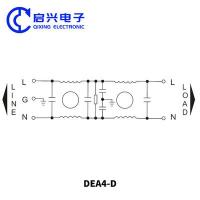 China Three Phase EMI Filter DAC6-D Series 80A to 200A Rated Current 380VAC 440VAC for sale