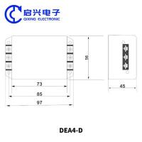 China Three Phase EMI Filter DAC6-D Series 80A to 200A Rated Current 380VAC 440VAC for sale