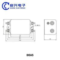 China Three Phase EMI Filter DAC6-D Series 80A to 200A Rated Current 380VAC 440VAC for sale