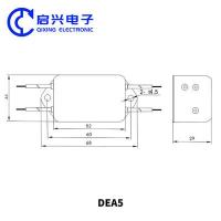 China Three Phase EMI Filter DAC6-D Series 80A to 200A Rated Current 380VAC 440VAC for sale