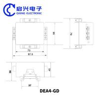China Three Phase EMI Filter DAC6-D Series 80A to 200A Rated Current 380VAC 440VAC for sale