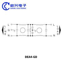 China Three Phase EMI Filter DAC6-D Series 80A to 200A Rated Current 380VAC 440VAC for sale