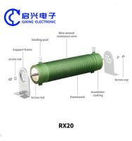 China RX20 Wirewound Resistor 10W-10000W High Power Ceramic with 10KV Voltage Resistance for sale