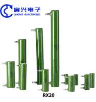 China RX20 Adjustable Wirewound Ceramic Resistor 10W-10000W Power Range 0.5KV-10KV Voltage for sale