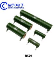 China RX20 Adjustable Wirewound Ceramic Resistor 10W-10000W Power Range 0.5KV-10KV Voltage for sale