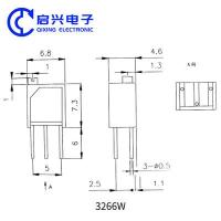 China 3362 Series Metal Glass Glaze Trimmer Potentiometer 0.25W 260° Travel for Precision Electronic Adjustment for sale