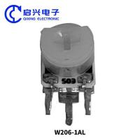 China W206 0.25W Single Coil Metal Glass Glaze Potentiometer with 100Ω-1MΩ Range and -55°C to +125°C Temperature Rating for sale