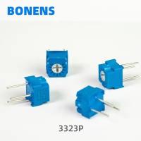 China 3323P Single Turn Metal Glass Glaze Trimmer Potentiometer 1K to 100K Precision Adjustable Resistor for sale
