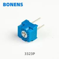 China 3323P Single Turn Metal Glass Glaze Trimmer Potentiometer 1K to 100K Precision Adjustable Resistor for sale