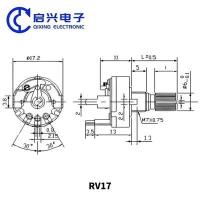 China 3323 Series Single Turn Metal Glass Glaze Trimmer Potentiometer 5k 10k 20k Precision Adjustable Resistor for sale