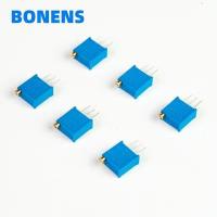 China 3323 Series Single Turn Metal Glass Glaze Trimmer Potentiometer 5k 10k 20k Precision Adjustable Resistor for sale