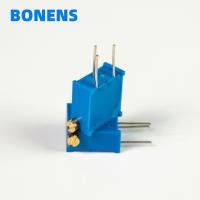 China 3323 Series Single Turn Metal Glass Glaze Trimmer Potentiometer 5k 10k 20k Precision Adjustable Resistor for sale