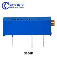 China 3323 Series Single Turn Metal Glass Glaze Trimmer Potentiometer 5k 10k 20k Precision Adjustable Resistor for sale