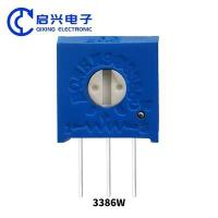 China 3323 Series Single Turn Metal Glass Glaze Trimmer Potentiometer 5k 10k 20k Precision Adjustable Resistor for sale