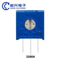 China 3323 Series Single Turn Metal Glass Glaze Trimmer Potentiometer 5k 10k 20k Precision Adjustable Resistor for sale