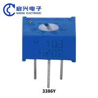 China 3323 Series Single Turn Metal Glass Glaze Trimmer Potentiometer 5k 10k 20k Precision Adjustable Resistor for sale
