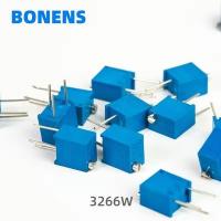 China 3323 Series Single Turn Metal Glass Glaze Trimmer Potentiometer 5k 10k 20k Precision Adjustable Resistor for sale