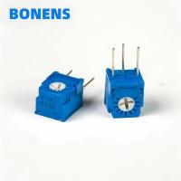China 3323 Series Single Turn Metal Glass Glaze Trimmer Potentiometer 5k 10k 20k Precision Adjustable Resistor for sale