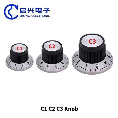 China C1/C2/C3 Bakelite Guitar Knobs 6mm Potentiometer with 24-37mm Diameter Options for sale