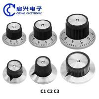 China C1/C2/C3 Bakelite Guitar Knobs 6mm Potentiometer with 24-37mm Diameter Options for sale