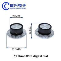 China C1/C2/C3 Bakelite Guitar Knobs 6mm Potentiometer with 24-37mm Diameter Options for sale
