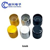China KN-19-14 ABS Plastic Guitar Amplifier Knobs 19mm x 15mm with 6.4mm Bore for Volume and Tone Control for sale