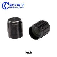 China KN-19-14 ABS Plastic Guitar Amplifier Knobs 19mm x 15mm with 6.4mm Bore for Volume and Tone Control for sale