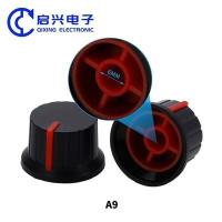 China KN-19-14 ABS Plastic Guitar Amplifier Knobs 19mm x 15mm with 6.4mm Bore for Volume and Tone Control for sale