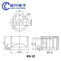 China KN-19-14 ABS Plastic Guitar Amplifier Knobs 19mm x 15mm with 6.4mm Bore for Volume and Tone Control for sale