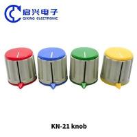 China KN15-Y-6 Potentiometer Knob 21mm Diameter 6mm Shaft Hole Bakelite Radio Control Knob with Pointer for sale
