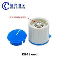 China KN15-Y-6 Potentiometer Knob 21mm Diameter 6mm Shaft Hole Bakelite Radio Control Knob with Pointer for sale