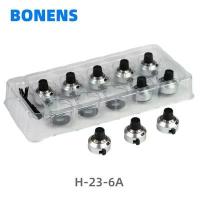 China Silver Aluminum Alloy Potentiometer Control Knob 25x15.5mm Screw Type for Guitar Bass Volume Audio for sale
