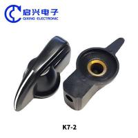 China Silver Aluminum Alloy Potentiometer Control Knob 25x15.5mm Screw Type for Guitar Bass Volume Audio for sale