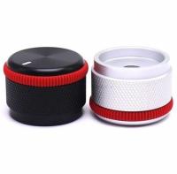 China Solid Aluminum Alloy 30mm x 22mm 6mm Shaft Amplifier Volume Potentiometer Knob for sale
