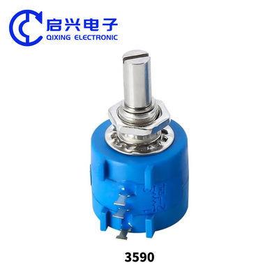 China 534 Multiturn Wirewound Potentiometer 10-Turn 2W Precision Component with 3600° Electrical Angle for sale