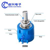 China 534 Multiturn Wirewound Potentiometer 10-Turn 2W Precision Component with 3600° Electrical Angle for sale