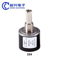China WDD35D-4 10kΩ Precision Potentiometer with 0.5% Linearity and 36mm Diameter for Industrial Control for sale