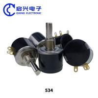 China WDD35D-4 10kΩ Precision Potentiometer with 0.5% Linearity and 36mm Diameter for Industrial Control for sale
