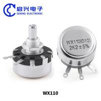 China WX111 WX030 Single Turn Wire Wound Potentiometer 3W Adjustable Resistor with 6mm Shaft and 43mm Diameter for sale